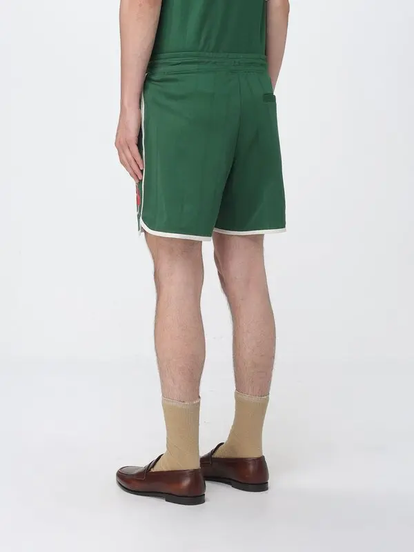 Drole De Monsieur Cotton Blend Shorts With Floral Embroidery