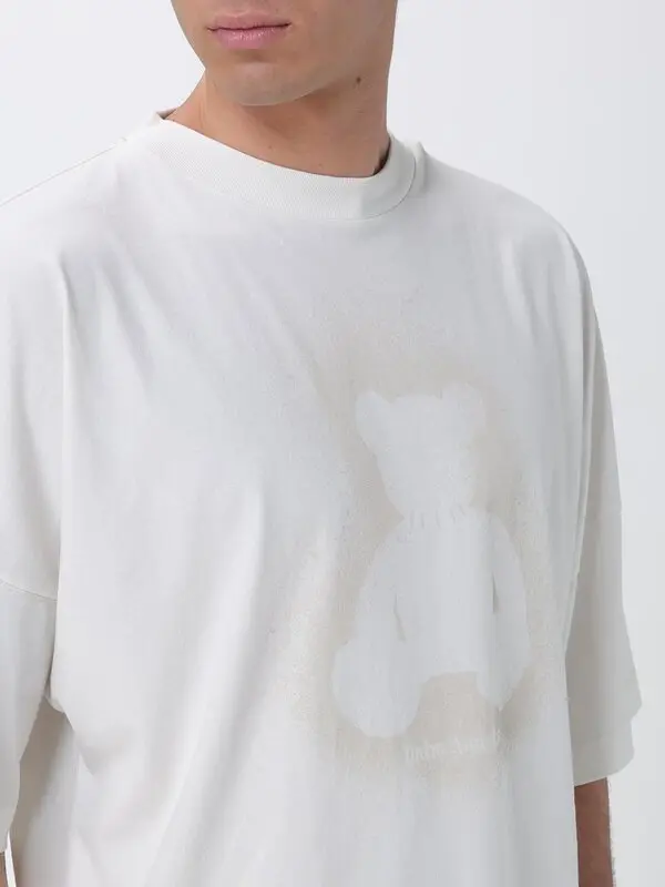 Palm Angels Cotton T-shirt With Logo - White