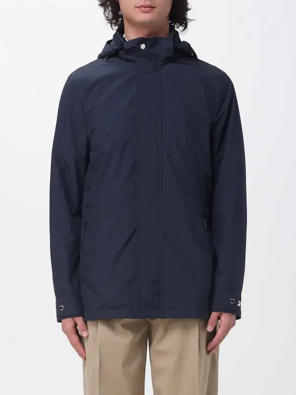MOORER Short Parka - Blue