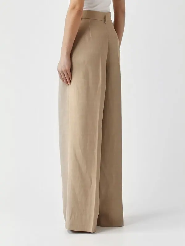 FAY Wide Leg Trousers - Brown