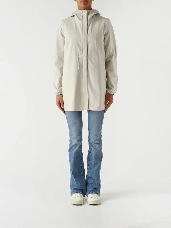 K-WAY Waterproof Jacket With Hood - Beige