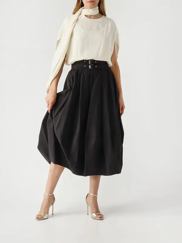 MEIMEIJ Draped Top With Tie Detail