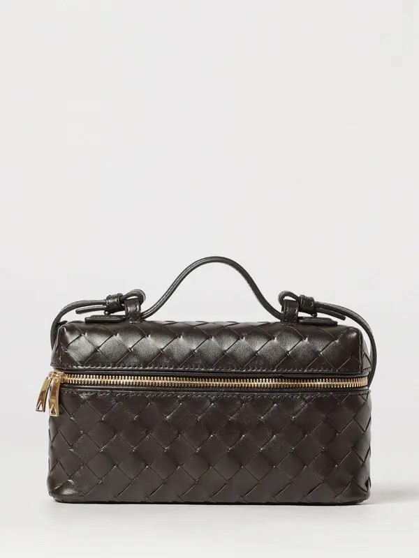 Bottega Veneta Intrecciato Calfskin Leather Mini Handbag - Brown