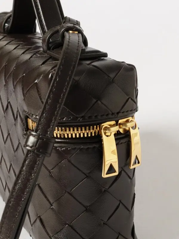Bottega Veneta Intrecciato Calfskin Leather Mini Handbag - Brown