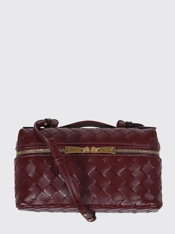 Bottega Veneta Intrecciato Calfskin Leather Mini Handbag - Red