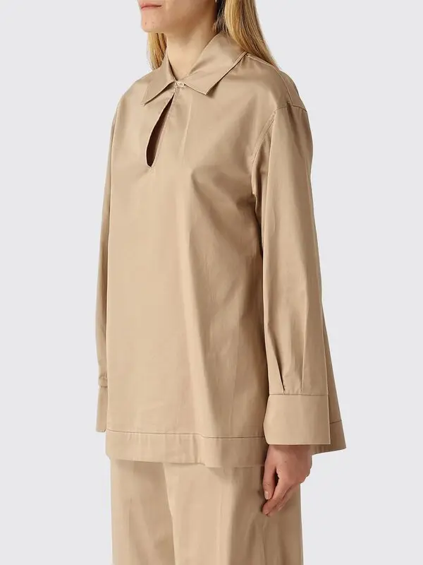 Max Mara Cotton Poplin Blouse - Camel