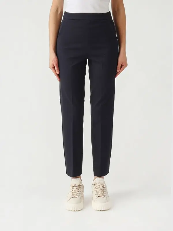 Max Mara Slim Fit Jersey Trousers - Navy