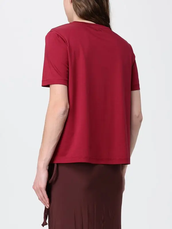 Max Mara Cotton Blend Crew Neck T-shirt - Red