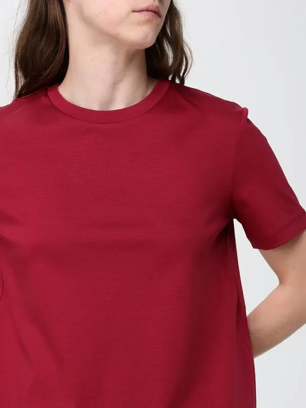 Max Mara Cotton Blend Crew Neck T-shirt - Red