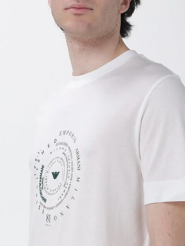Emporio Armani Cotton Blend T-shirt With Logo