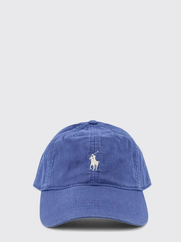 Polo Ralph Lauren Linen Baseball Cap With Embroidered Logo - Blue