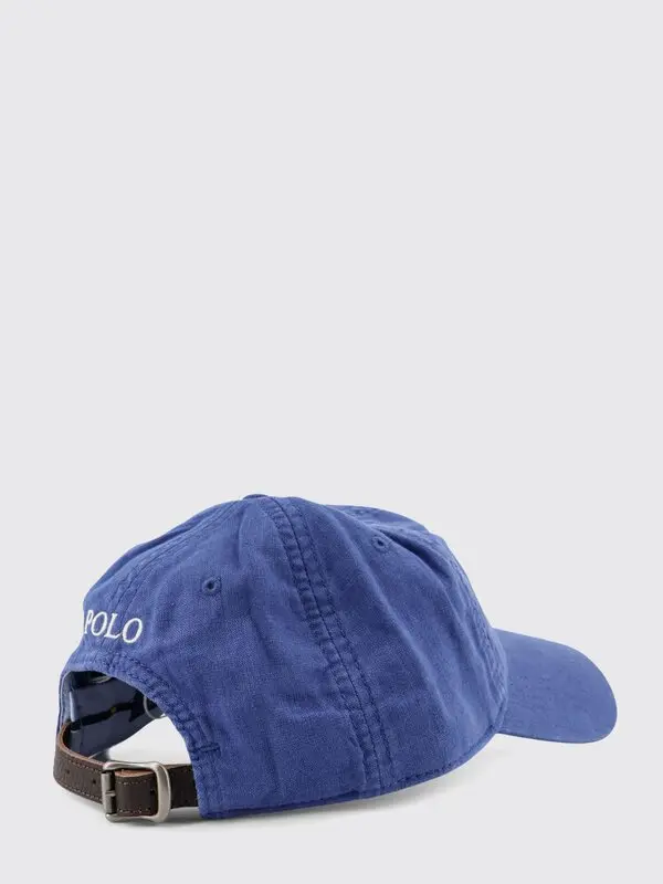 Polo Ralph Lauren Linen Baseball Cap With Embroidered Logo - Blue