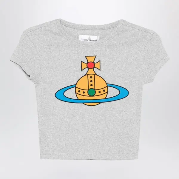 VIVIENNE WESTWOOD Melange Baby Peru T-shirt - Grey