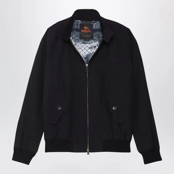 BARACUTA G9 Gavin Watson Jacket With Printed Lining - Black