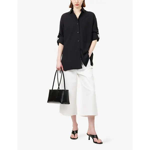 AGOLDE X Maria Mcmanus A-line Cotton Poplin Shirt - Black