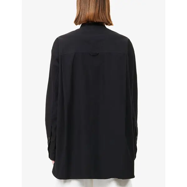AGOLDE X Maria Mcmanus A-line Cotton Poplin Shirt - Black
