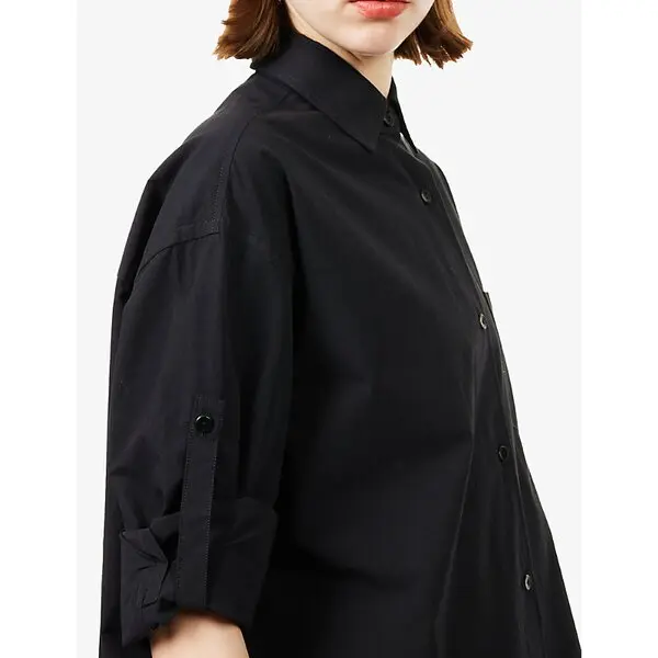 AGOLDE X Maria Mcmanus A-line Cotton Poplin Shirt - Black