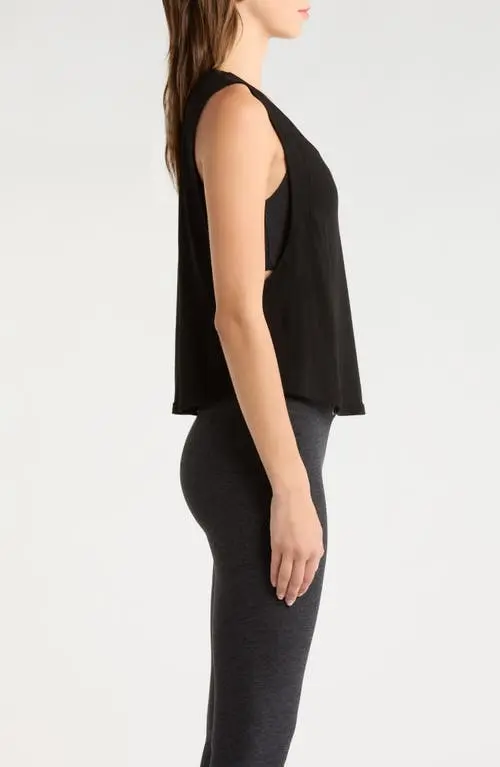 Year Of Ours Flow Crop Cotton Muscle Tank