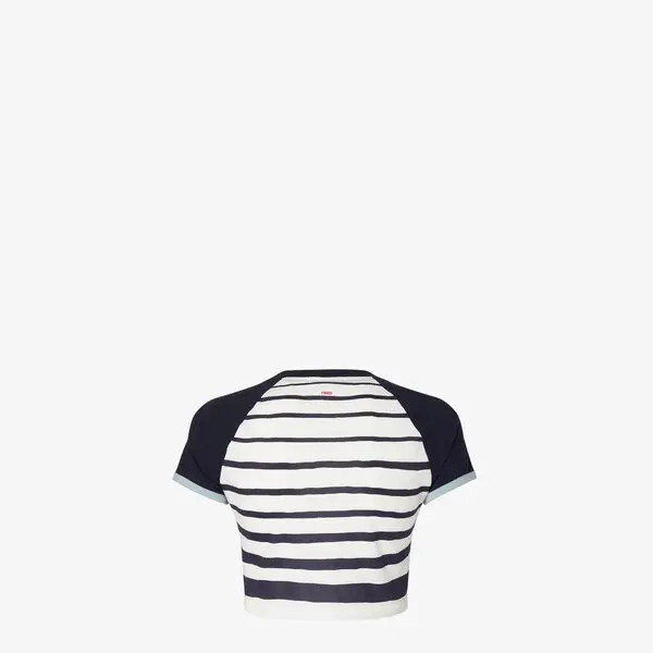 Fendi Cropped Cotton Jersey T-shirt
