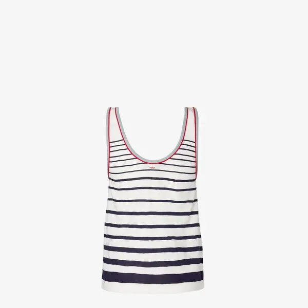 Fendi Striped Cotton Jersey Top