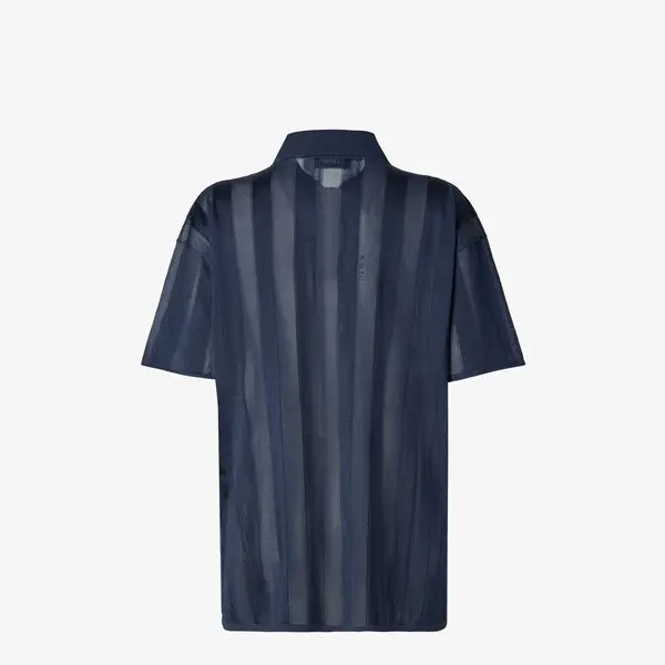 Fendi Silk And Cotton Yarn Polo Shirt