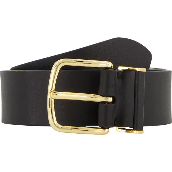 Vince Kaia Leather Belt - Black