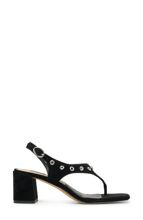 Dolce Vita Yves Studded Slingback Sandals - Onyx Suede