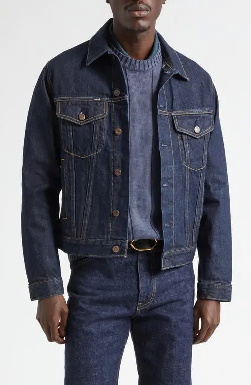 NOAH Redford Selvedge Denim Jacket - Indigo