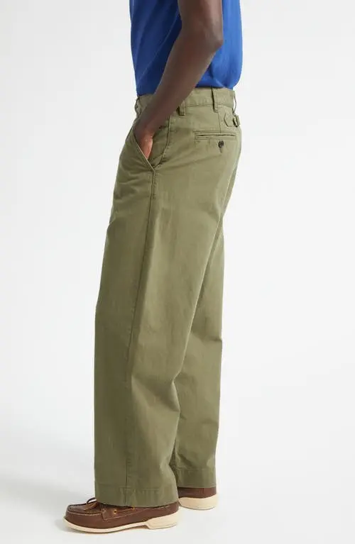NOAH Double Pocket Buckle Back Chinos