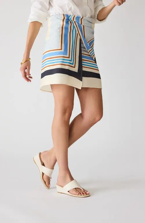 Anne Klein Wedge Sandal - Bone Croco