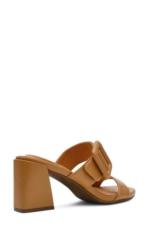 Anne Klein Buckle Strap Block Heel Sandals