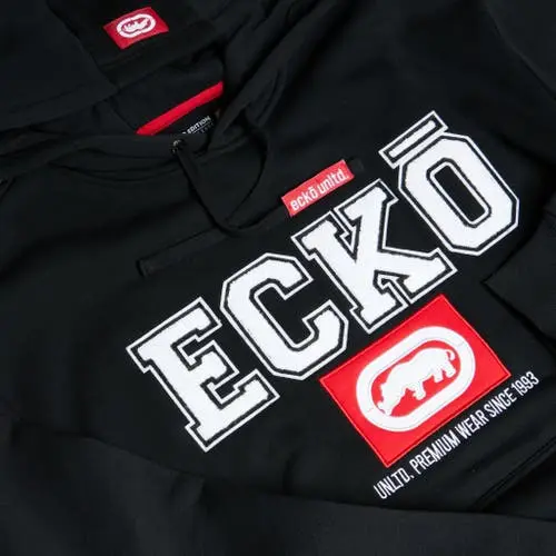 ECKO Fleece Hoodie - Black