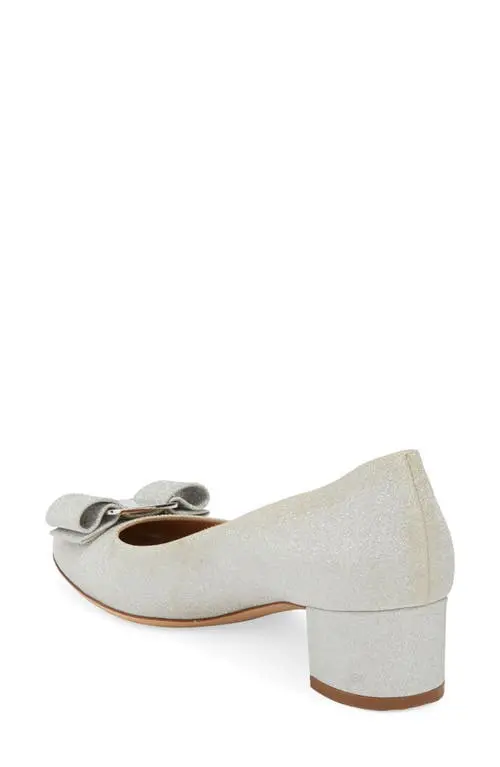 FERRAGAMO Vara Bow Glitter Pumps