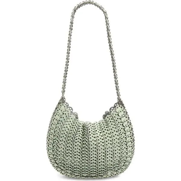 Rabanne Moon 1969 Icon Shoulder Bag - Green/silver
