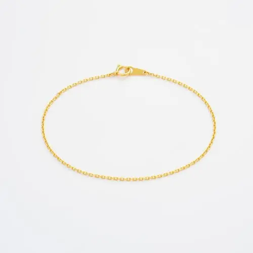 7879 Diamond Cut Cable Chain Bracelet - Platinum