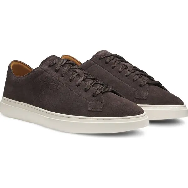 BOSS Kieran Suede Low Top Sneaker - Dark Brown Suede