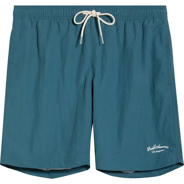 PACSUN Solid Swim Trunks - Blue