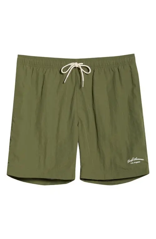 PACSUN Collegiate Swim Trunks - Green