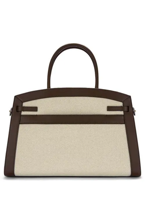 DEMELLIER Canvas And Leather Top Handle Satchel