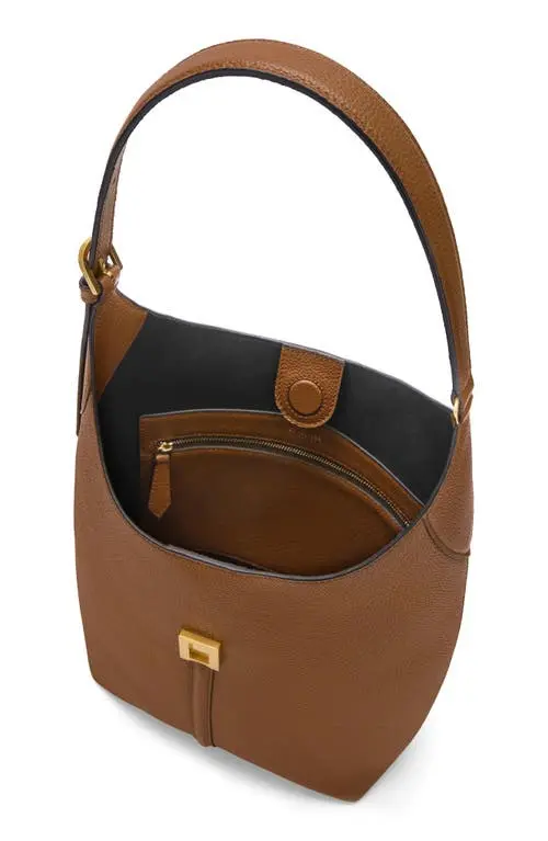 DEMELLIER The Siena Leather Bucket Bag - Tan