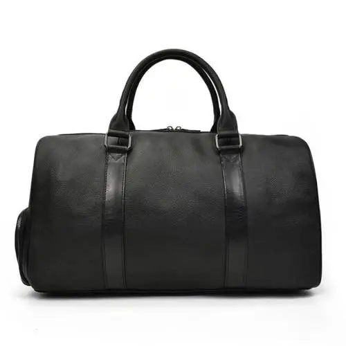 STEEL HORSE LEATHER The Endre Weekender Bag - Black