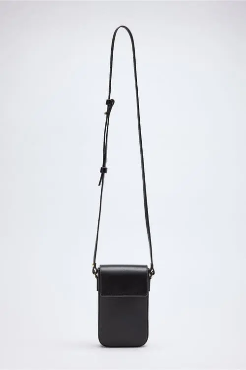 FOREVER & ALWAYS SHOES Leather Mini Crossbody Bag - Dark Brown