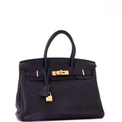 Hermès Birkin Handbag Black Togo With Gold Hardware 30 - Noir