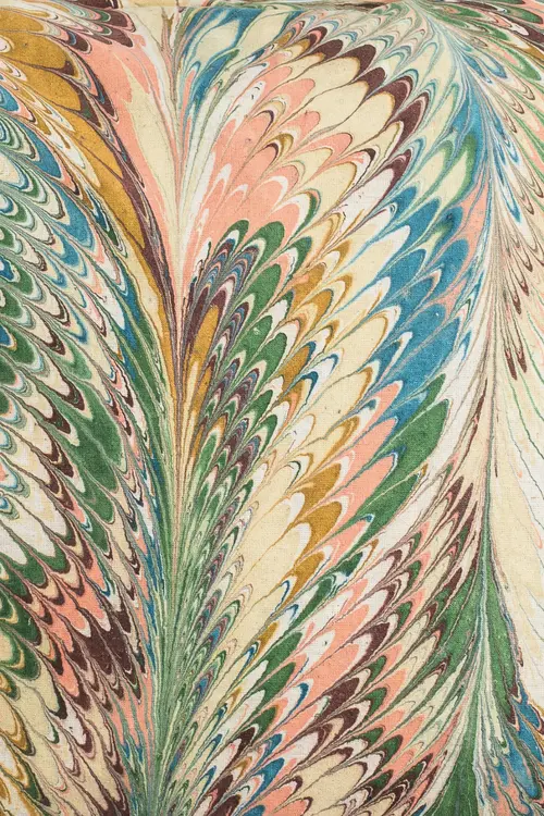 INNER CHILD Feathers Hand-marbled Pillowcover + Insert