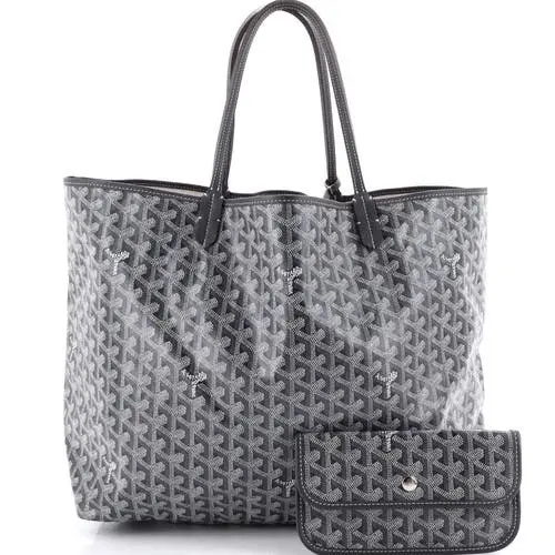Goyard Saint Louis Tote Coated Canvas Gm - Grey