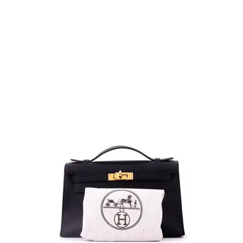 Hermès Kelly Pochette Swift - Noir