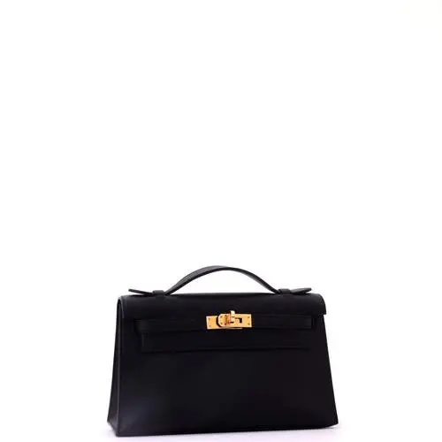 Hermès Kelly Pochette Swift - Noir