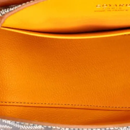 Goyard Saigon Top Handle Bag Coated Canvas With Leather Mini - Brown