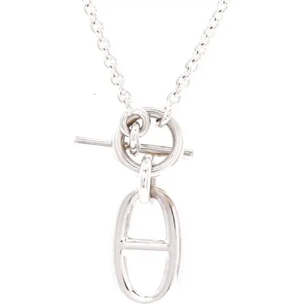 Hermès Chaine D'ancre Pendant Necklace Sterling - Silver