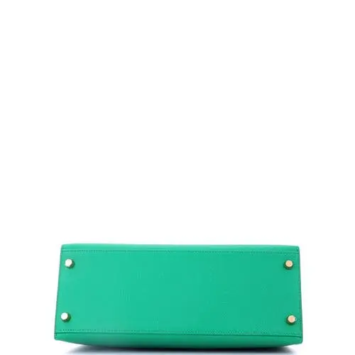 Hermès Kelly Handbag Green Epsom With Gold Hardware 28 - Vert Jade